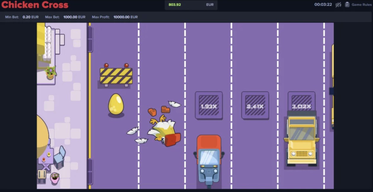 Chicken Cross Jouer gratuitement au jeu de casino (+bonus)